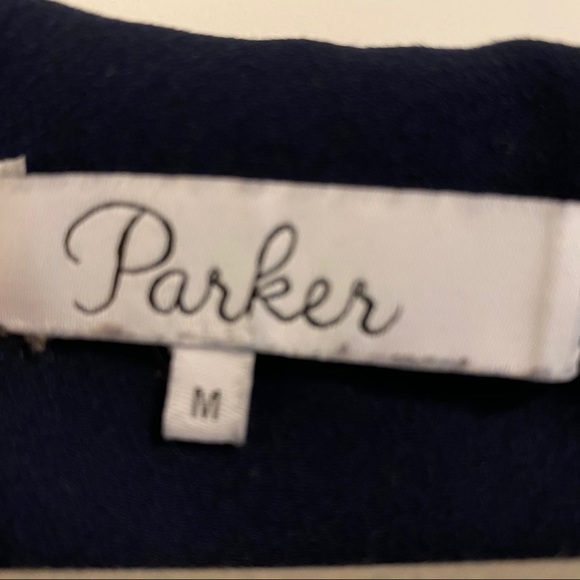 Parker | Tops | Parker Cross Front Mixer Media Navy Tank | Poshmark